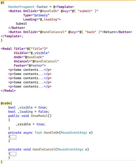 The Modal Dialog Cannot Be Displayed Using Ref Issue Ant Design Blazor Ant Design