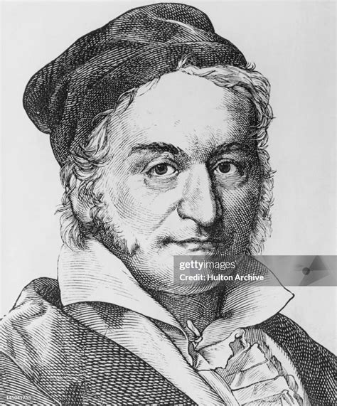 German Mathematician And Scientist Carl Friedrich Gauss Circa 1825