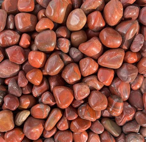 Red Jasper Agate Pebbles Cascade Stoneworks