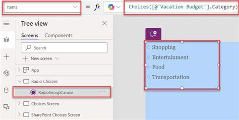 13 Various Power Apps Choices Function Examples