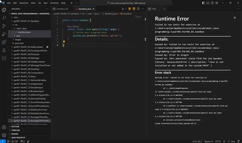 Mooc Getting An Error When Testing Code Rlearnjava