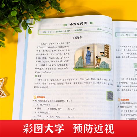 2023新版五年级下册阅读理解与答题模板语文人教版部编版小学生5年级下册彩绘课外阅读理解书同步专项训练册每日一练写作技巧 虎窝淘