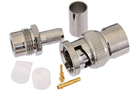 Dew Bnc Twinax Male Crimp Connector For Rg108 78 Ohm Twinax Cable Mount 500mhz At Rs 525