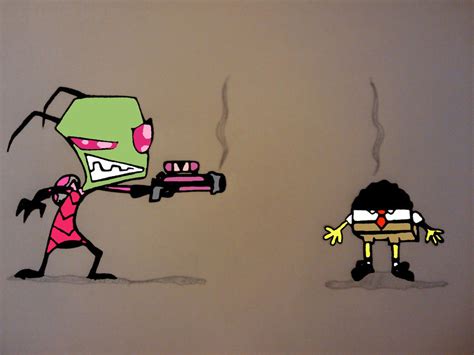 Invader Zim Vs SpongeBob By Andsaymyname On DeviantArt