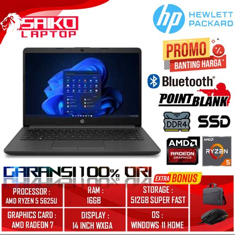 Jual Laptop Hp G Ryzen U Ram Gb Gb Gb Ssd Amd Radeon Graphics Original Shopee