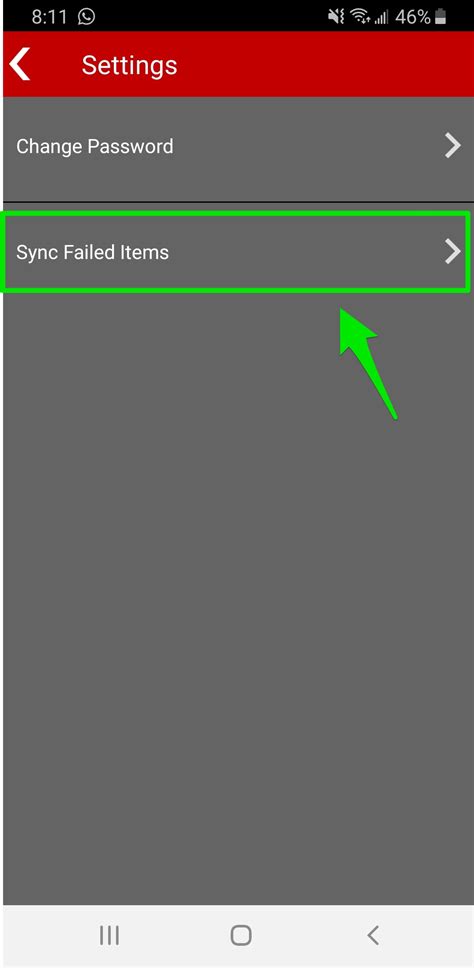 Access Sync Failed Items Assetminder