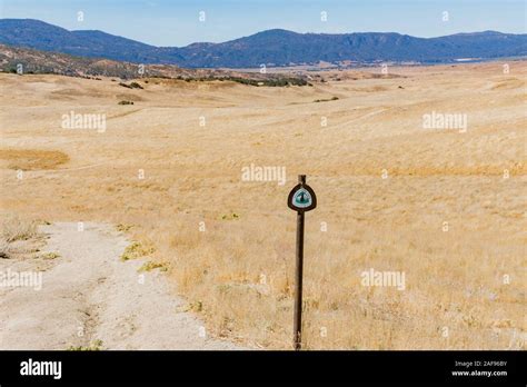 Hiking On The Pacific Crest Trail At Warner Springs California Stock
