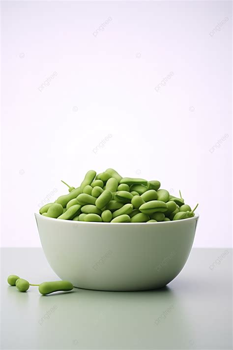 이미지가 있는 녹색 콩이 담긴 흰색 그릇 배경 배경 화면 및 일러스트 무료 다운로드 Pngtree