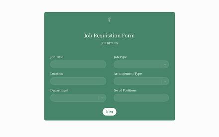 Job Requisition Form Template