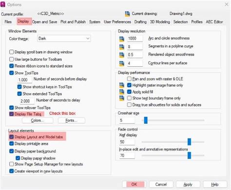 File Tabs Are Missing From The Ribbon In AutoCAD Products