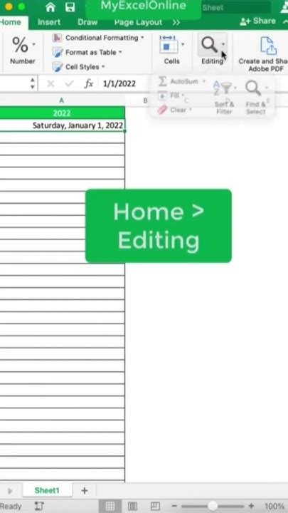 Date Series In Excel Mac 💪🏻 Excel Myexcelonline Shorts Youtube