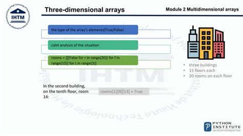 Python Pcep Multidemensional Arrays Pptx
