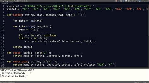 Building Quote Functions In Python Urllib 06 Youtube