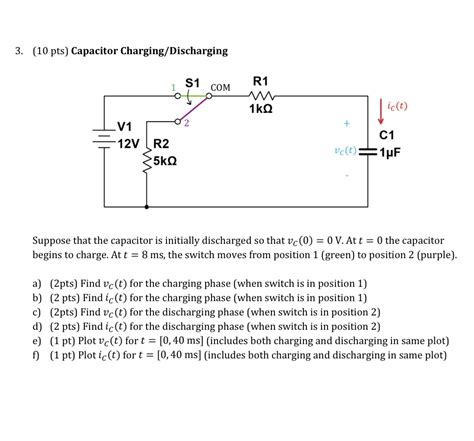 Solved Capacitor Charging Dischargingsuppose That The