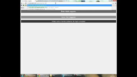 Php Pt3 Criando Sistema De Login Youtube