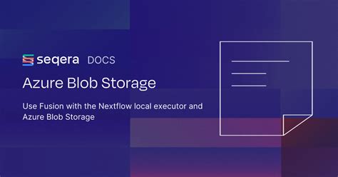 Azure Blob Storage Seqera Docs