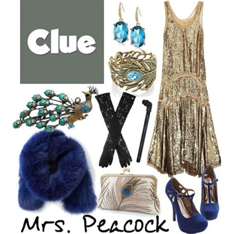 Mrs Peacock Clue Costume
