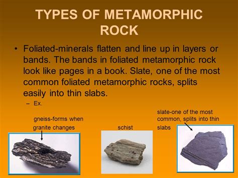 Types Of Metamorphic Rock Formation