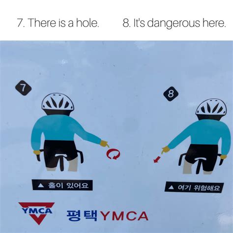 Korean Cycling Hand Signals