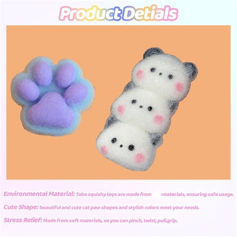 4 Pcs Taba Squishy Kit Taba Squishy Strawberry Strawberry Squishy