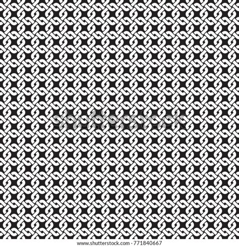 Seamless Interlocking Rounded Square Chain Pattern Stock Vector Royalty Free 771840667
