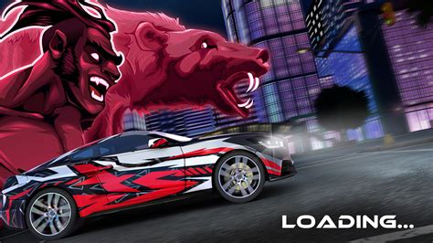 car racing mobile game loading screen behance