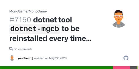 Dotnet Tool `dotnet Mgcb` To Be Reinstalled Every Time When Project Build · Issue 7150