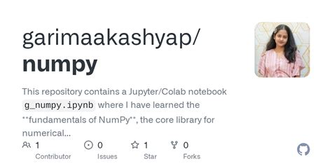Github Garimaakashyapnumpy This Repository Contains A Jupytercolab Notebook `gnumpyipynb