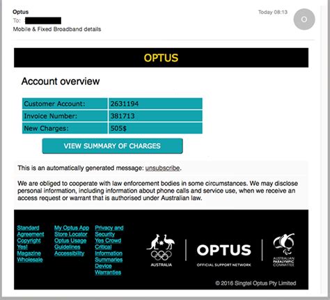 Dont Click Zero Day Optus Invoice Scam Deploys Malware
