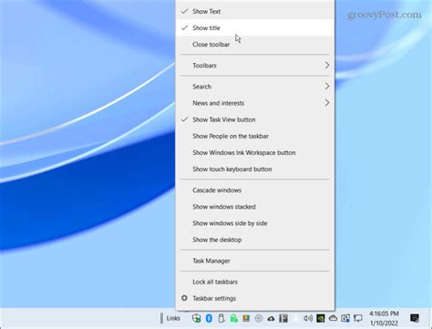 How To Center The Windows Taskbar