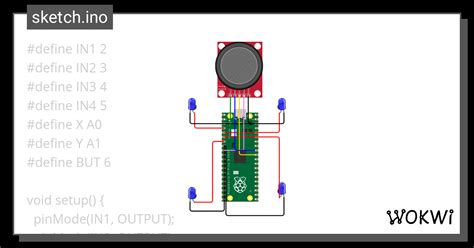 Control With Joystick Wokwi Esp32 Stm32 Arduino Simulator