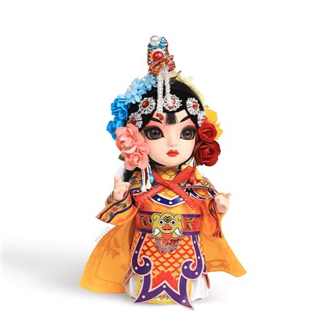 6 Handmade Peking Opera Doll Collectible Chinese Silk Figurine