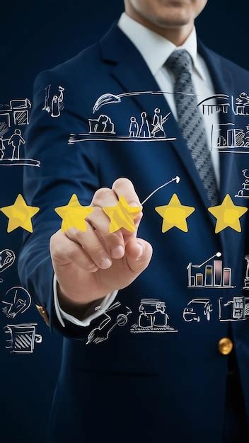 Review Increase Rating Or Ranking Evaluation And Classification Concept Premium Ai Generated Image