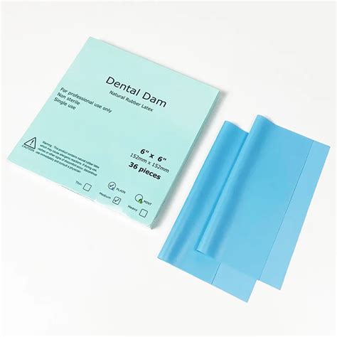 Latex Dental Dam Sheets 36 Non Sterile Pieces For Oral Care And Teeth