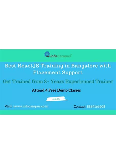 Ppt Reactjs Training In Bangalore Infocampus Powerpoint
