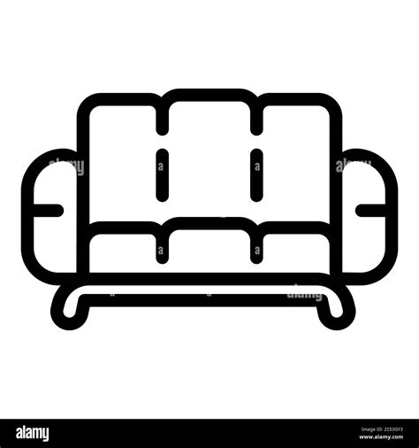 Leather Sofa Icon Outline Leather Sofa Vector Icon For Web Design