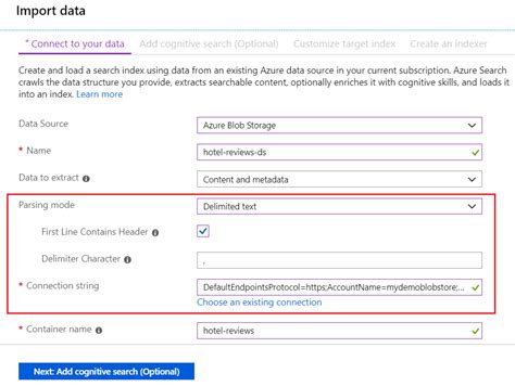 快速入门：在 Azure 门户中创建知识存储 Azure Ai Search Microsoft Learn