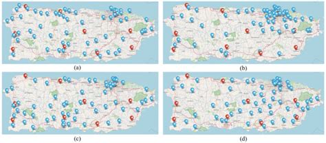The Four Geographically Organized Randomly Generated Instances For