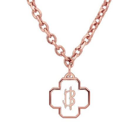 크로스 클로버 골드바 컷팅 목걸이로즈골드화이트 주식회사캘리파인