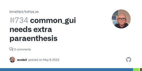 Commongui Needs Extra Paraenthesis · Issue 734 · Bmaltaiskohyass