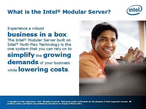 Intel Modular Server Building Blocks Built On Intel