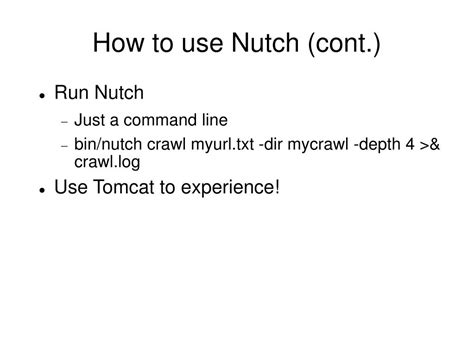 Ppt Introduction To Nutch Powerpoint Presentation Free Download Id