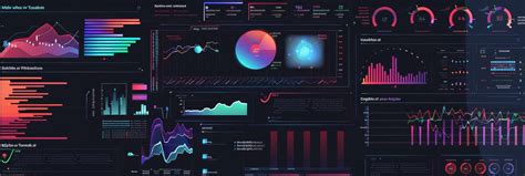 Vibrant And Captivating Data Visualization Concept With Colorful