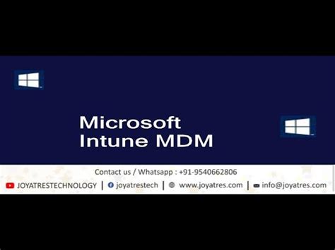 Joyatres Technology On Linkedin Microsoft Intune Full Course Intune Tutorial Why Intune