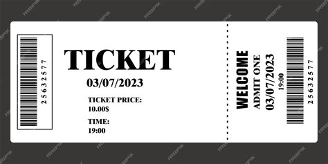 Premium Vector Concert Ticket Event Vector Illustration