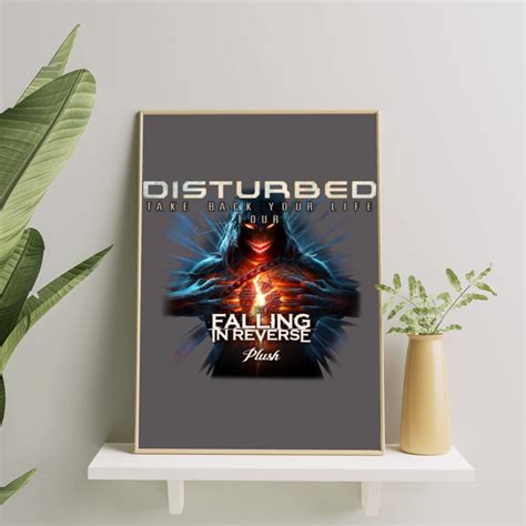 Disturbed Announce 2024 Tour With Falling In Reverse Poster Set Poster Set Disturbed Concert