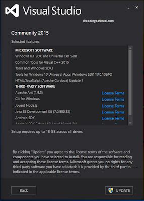 Install Tools For Apache Cordova In Visual Studio 2015 Coding Defined