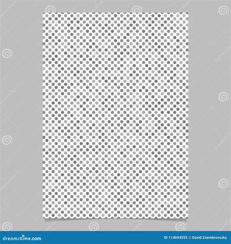 Grey Dot Pattern Brochure Background Vector Stationery Template Design Stock Vector
