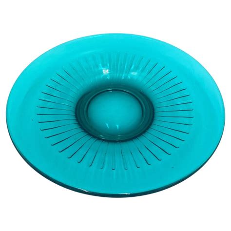 Turquoise Platter Poland 1970s For Sale At 1stdibs