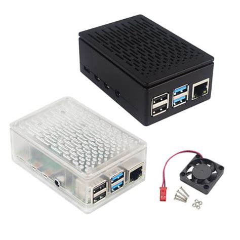 ABS Raspberry Pi Fan Case Black White Wholesale MaidaTech